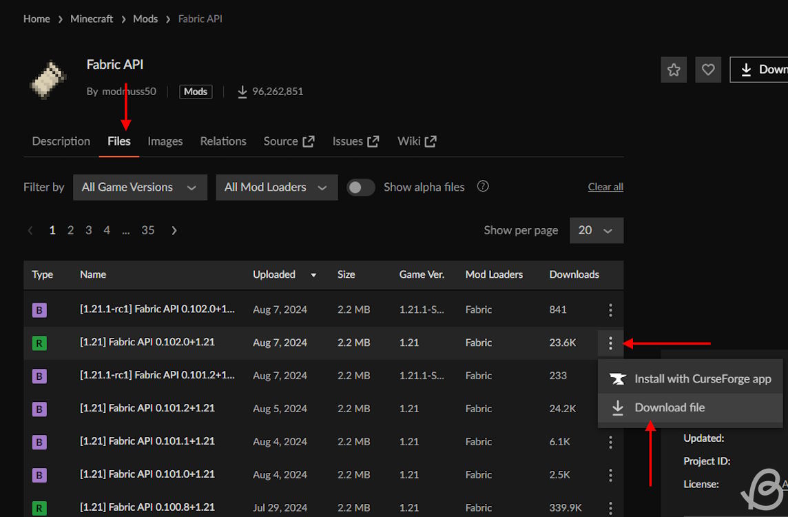 Minecraft에서 Fabric Mods를 설치하고 사용하는 방법
