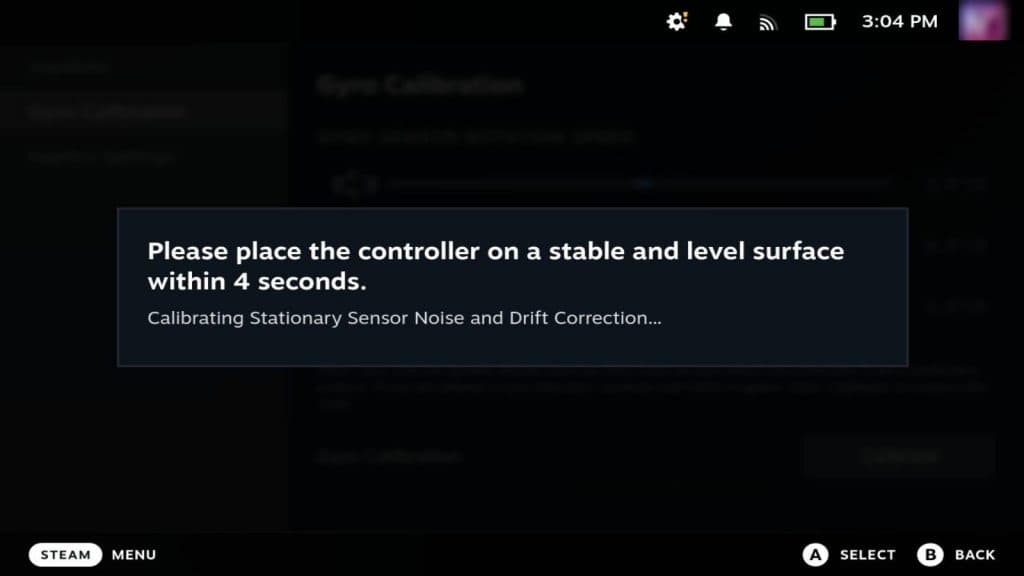 Calibrate And Disable Gyro Controls On Steam Deck