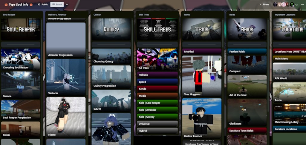 Acceso Actualizado A La Versión 2 Del Tablero Type Soul Trello