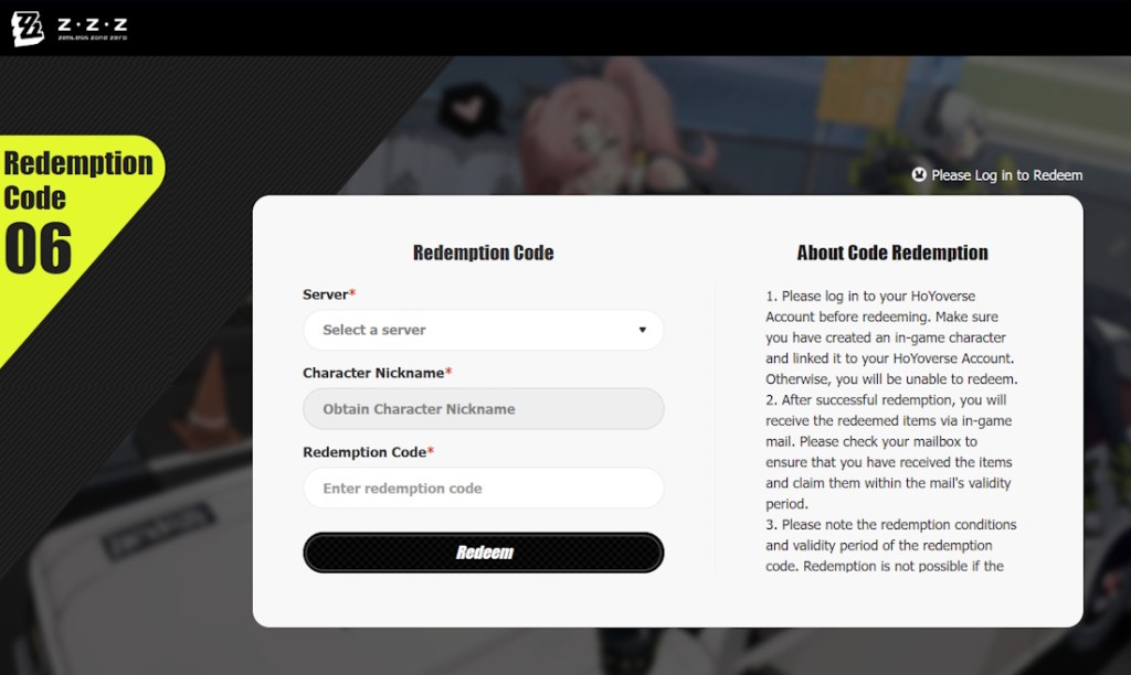 Códigos Zenless Zone Zero (ZZZ) Para Novembro De 2024