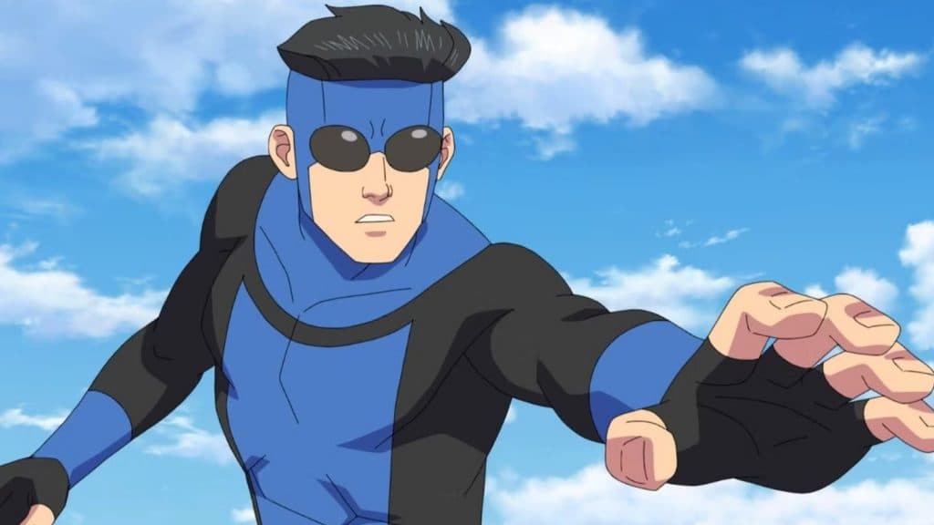 'Invincible의 Mark의 파란 정장 뒤에의 어두운 의미'