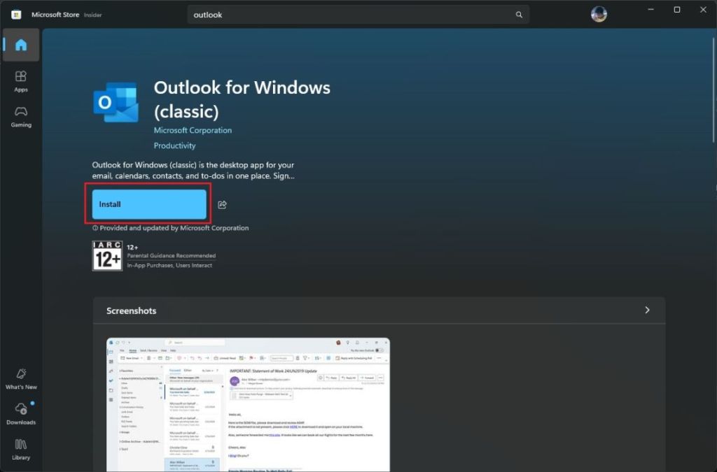 Cara Mengunduh Aplikasi Outlook Klasik Lama Di Windows 11