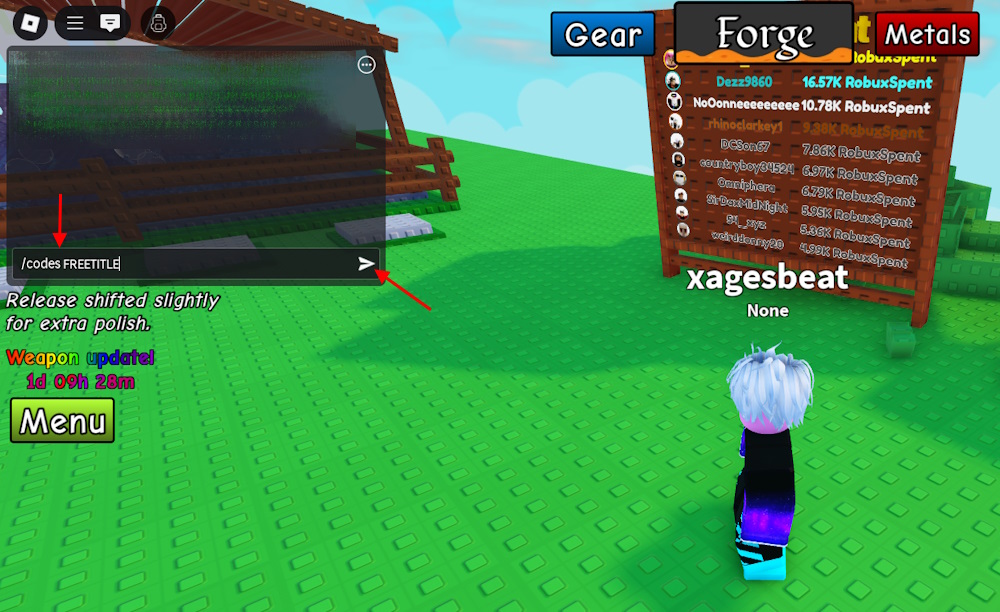 Forge A Weapon Codes (julio De 2025)